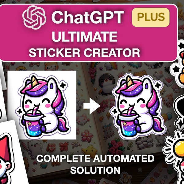 Dall E 3 & Chatgpt Sticker Creation Guide: Complete Solution To - Etsy ... Dall E 3 & Chatgpt Sticker Creation Guide: Complete Solution To - Etsy ...