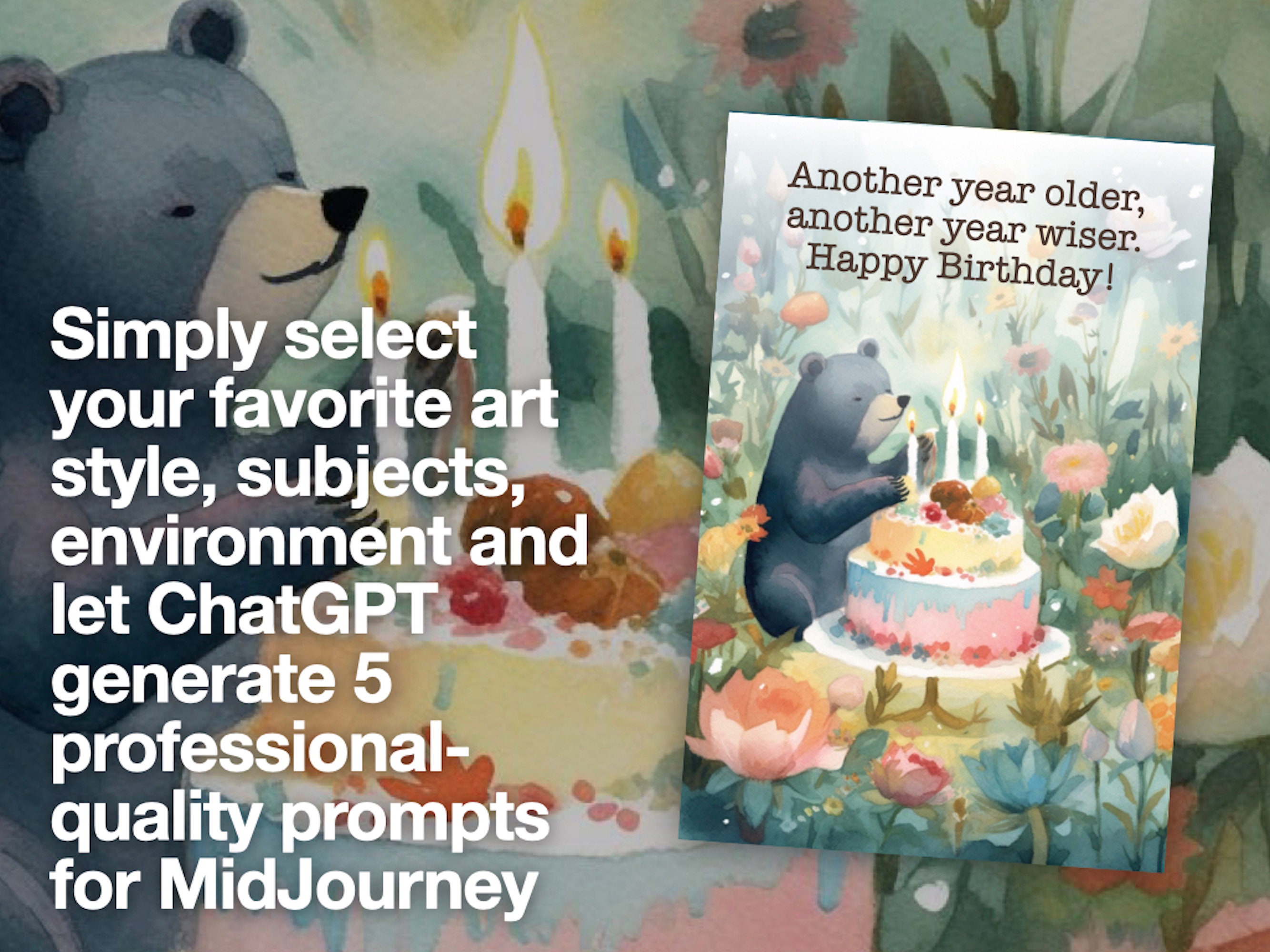 Chatgpt Midjourney Prompts Generator Greeting Cards Creator AI - Etsy ...