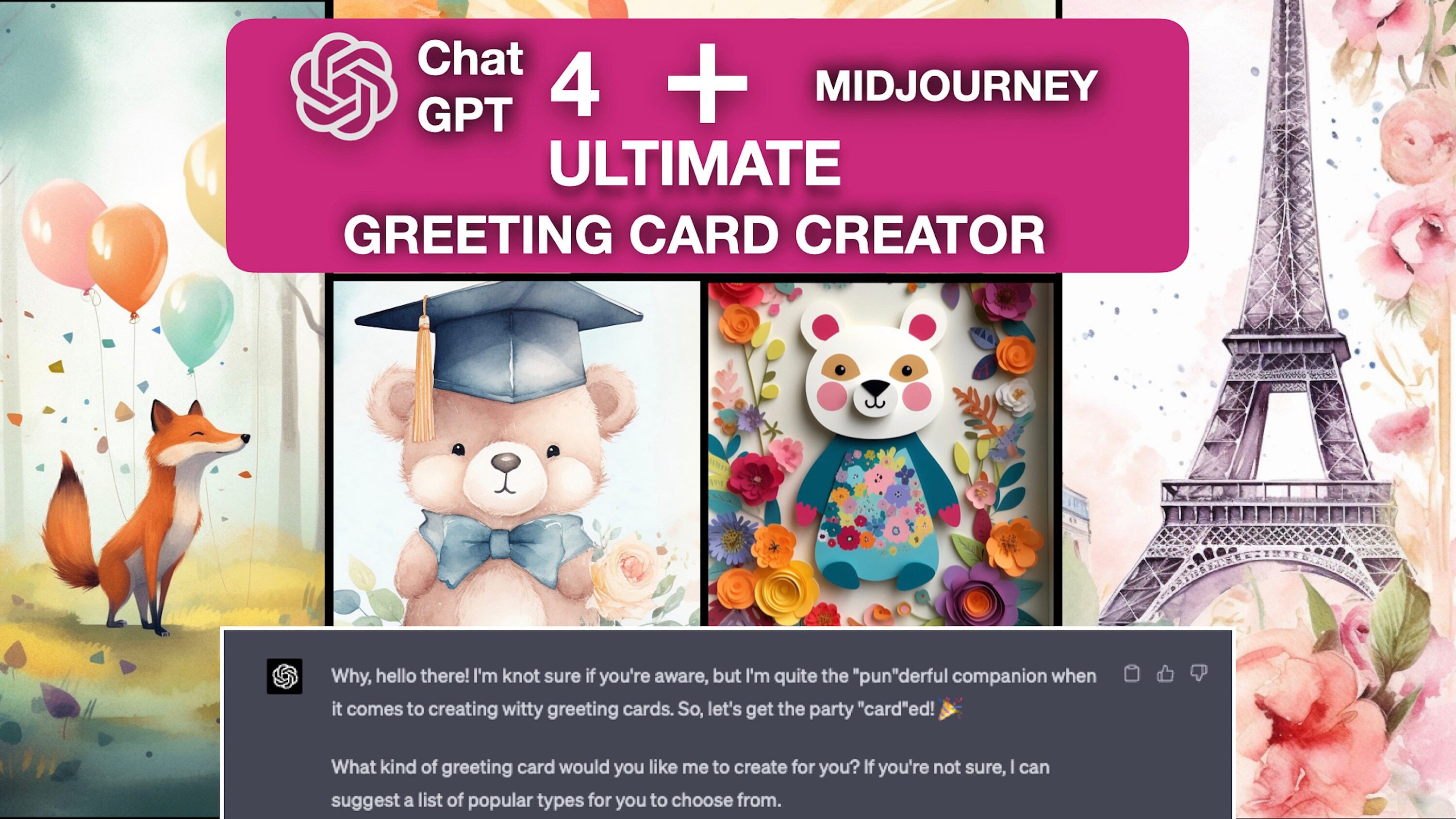 Chatgpt Midjourney Prompts Generator Greeting Cards Creator AI - Etsy ...