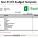 Non Profit Donor Budget| Annual Template| Budget Categories| Excel ...