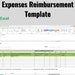 Expense Reimbursement Template| Microsoft Excel |office Business ...