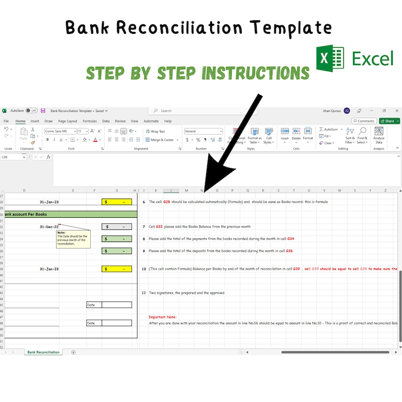 Bank Reconciliation for Accounts | Business Account | Bookkeeping ...