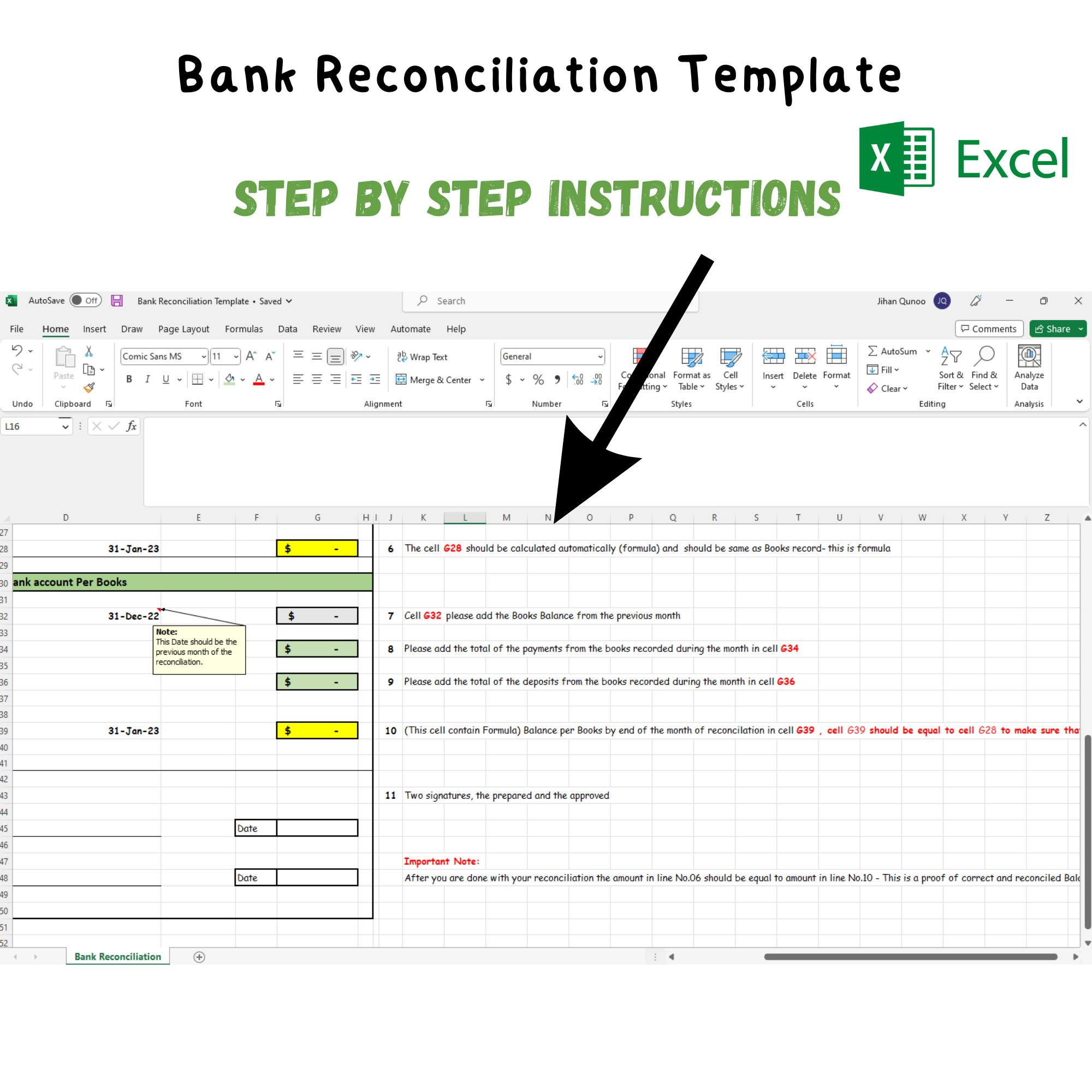 Bank Reconciliation for Accounts | Business Account | Bookkeeping ...