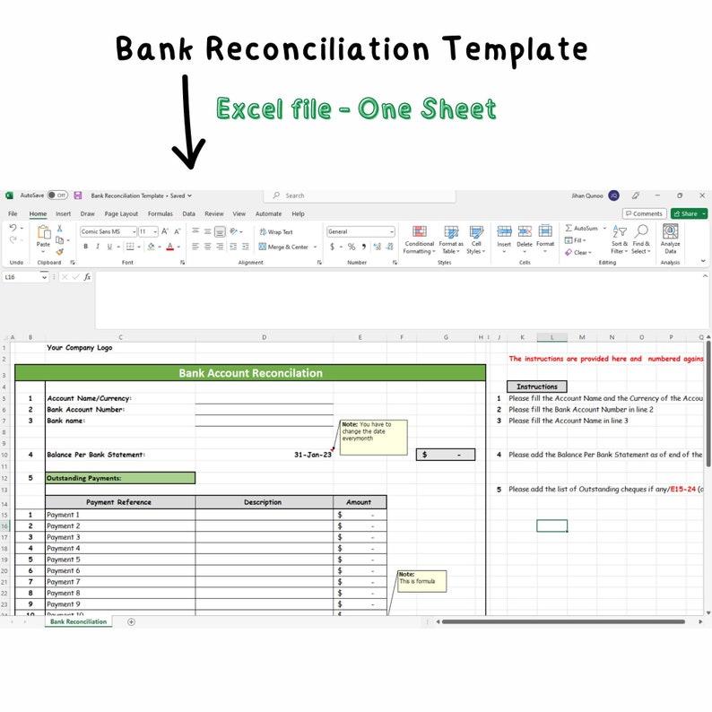 Bank Reconciliation for Accounts | Business Account | Bookkeeping ...