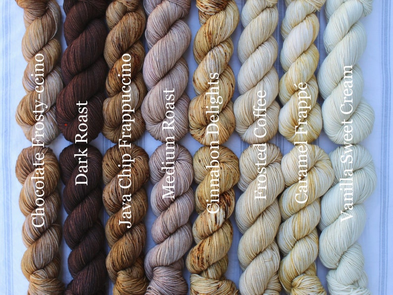 Caramel Frappe - Fast Food Coffee Collection MADE TO ORDER Hand Dyed ...