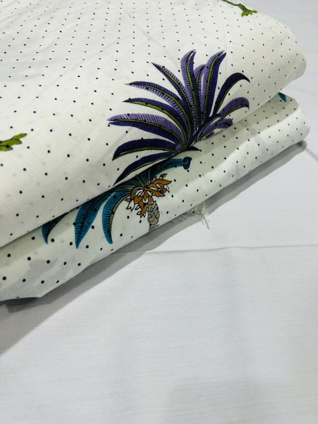 Organic Cotton Hand Block Print Fabric Soft Cotten Fabric Dress Making ...