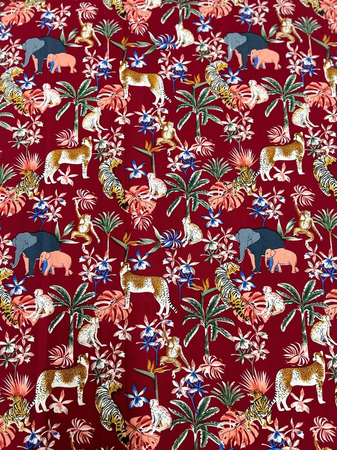 Whole Sale Lot Jungle Animal Print in Crep Fabric With Beautiful ...