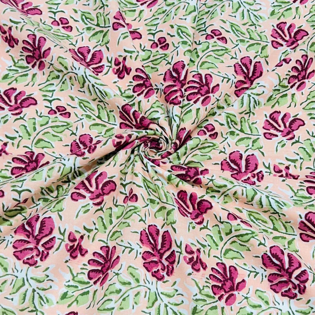 Hand-carved Floral Block Print | Botanical Wall Art | Nature-inspired ...