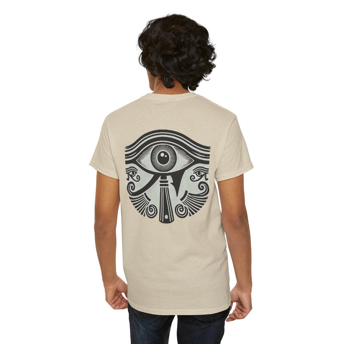 Egyptian Unisex Tee, Hieroglyphic Streetwear Shirt, Comfortable Cotton ...