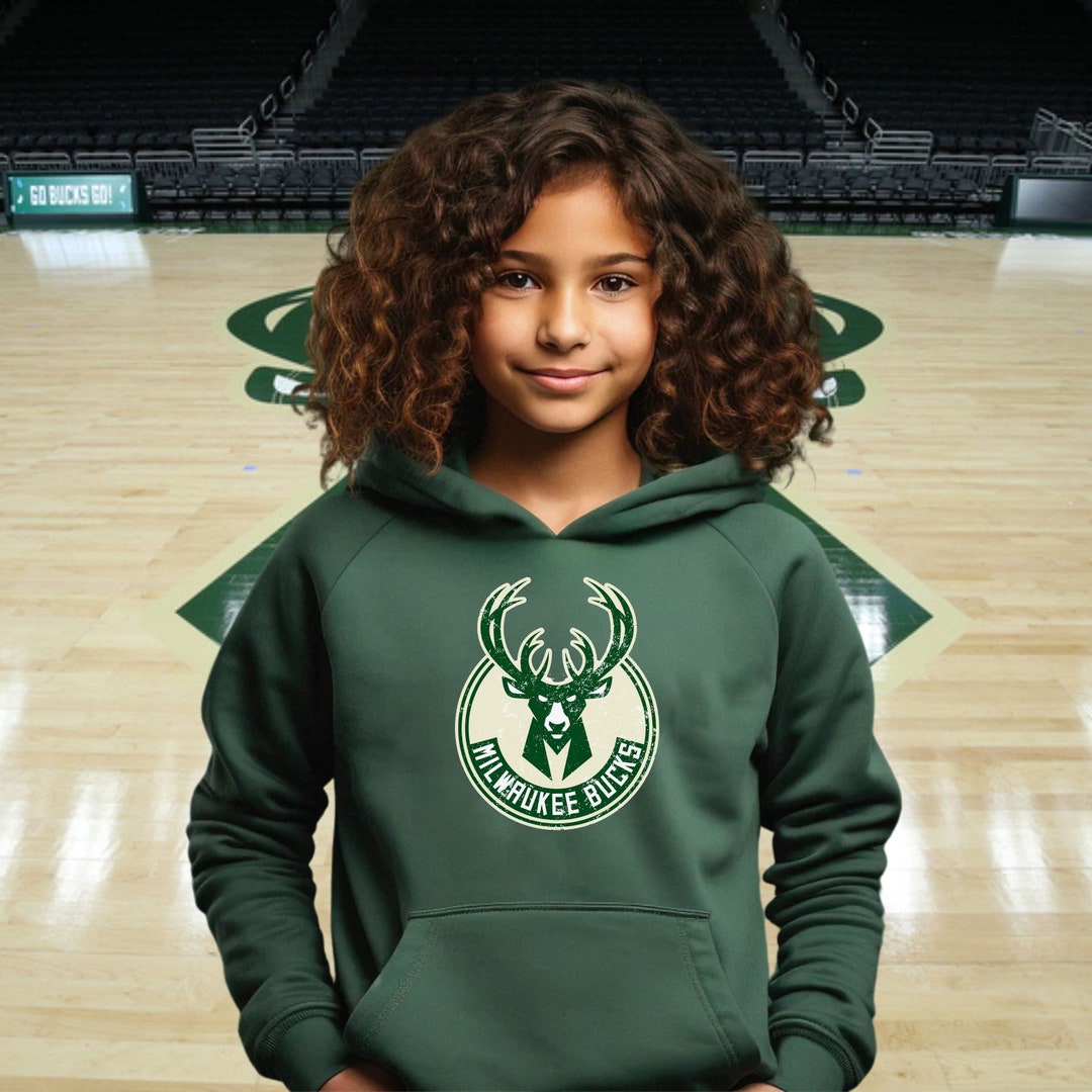 Retro Vintage Bucks Basketball Kids Crewneck Sweatshirt 90s - Etsy