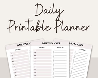 Printable Yearly | Monthly | Daily Planner | Undated Planner | Planner ...