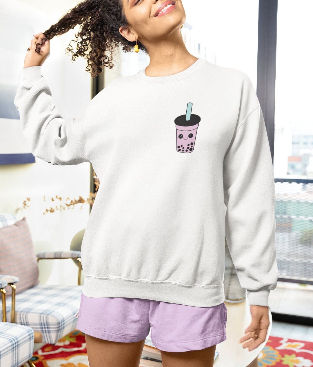Boba Sweatshirt Boba Tea Boba Gift Boba Tea Shirt Bubble Tea Sweatshirt ...