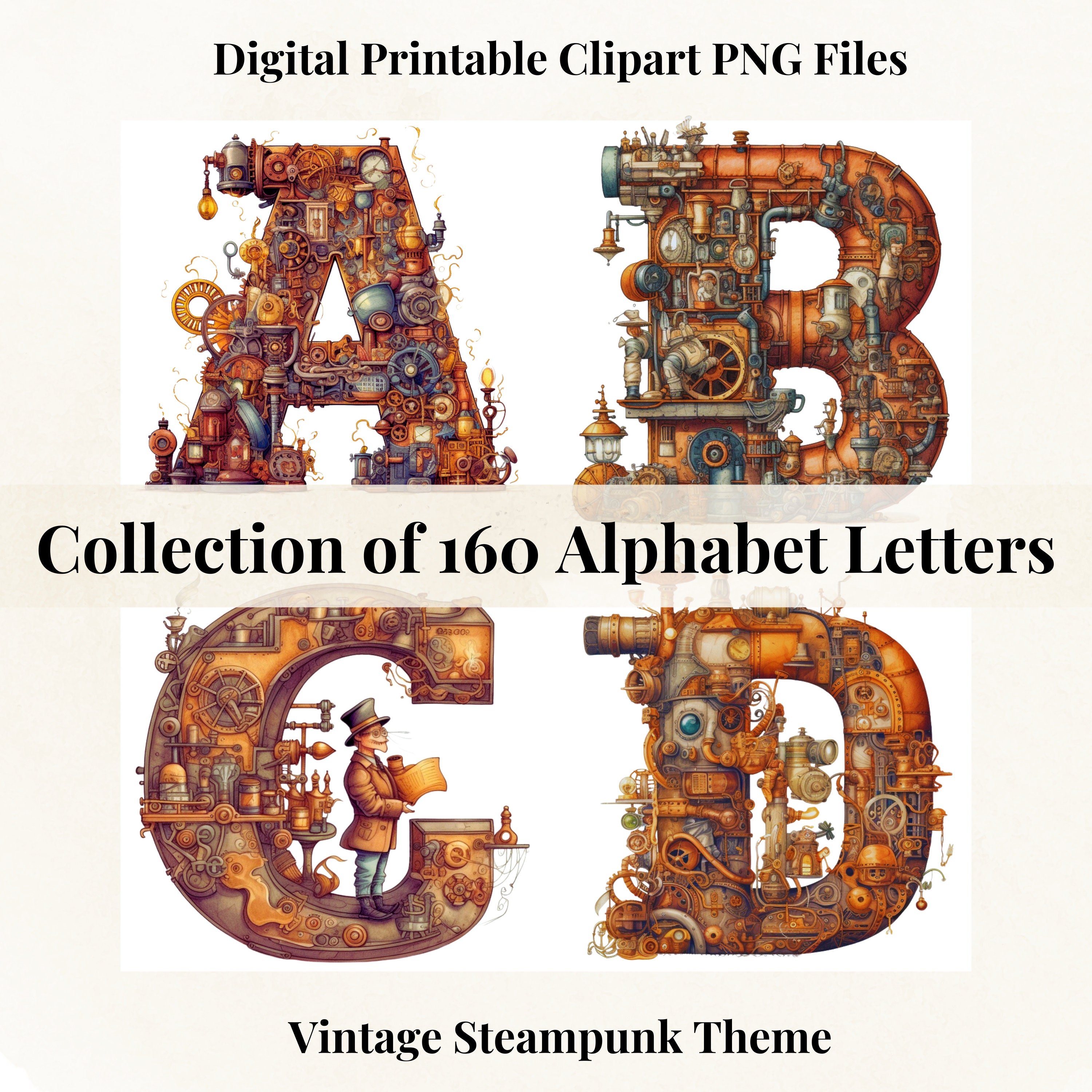 Steampunk Alphabet Book