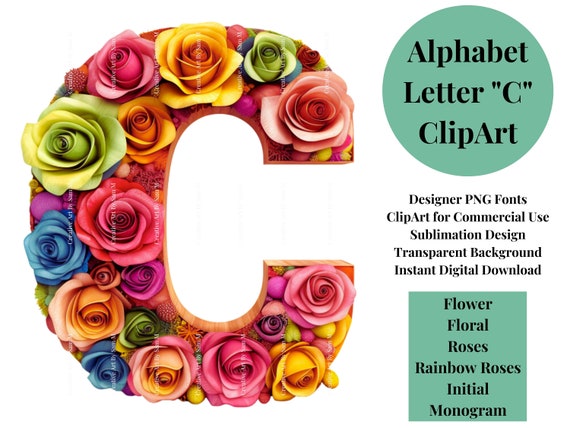 Letter C Monogram Clipart Transparent Background, Alphabet, 45% OFF