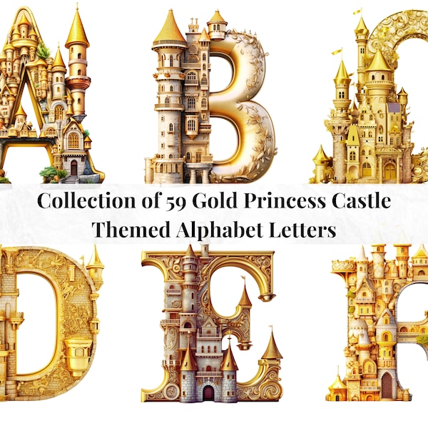 Gold Castle Png - Etsy