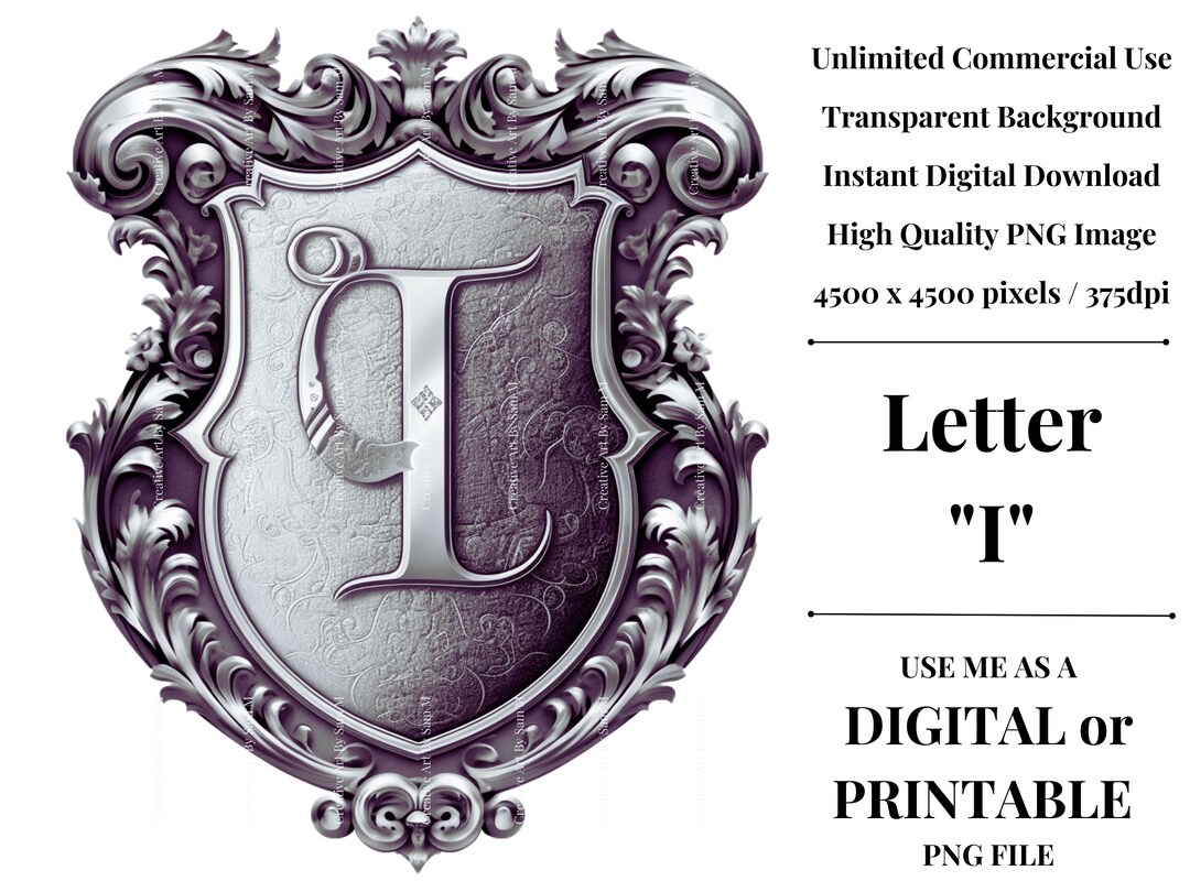 Letters Clipart PNG Medieval Monogram Font Medieval Alphabet - Etsy