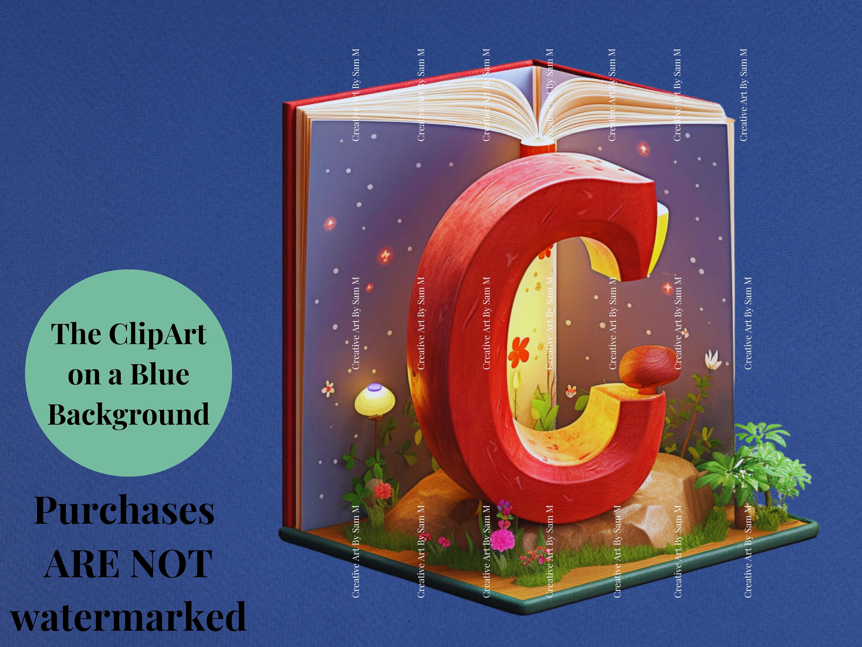 Books Clipart Downloadable Fonts Bookworm Printable Letters - Etsy