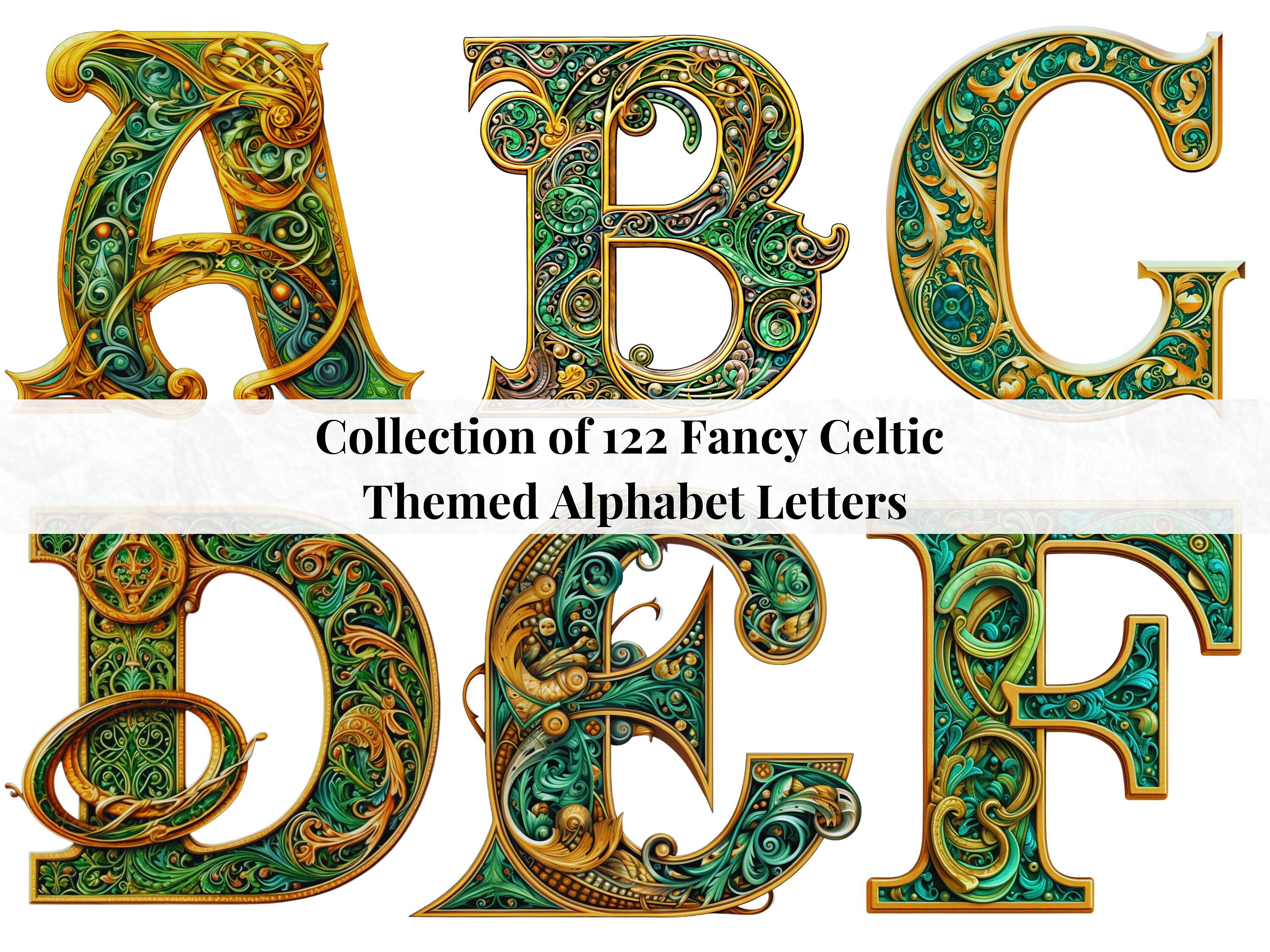 Tribal Celtic Letters A Z