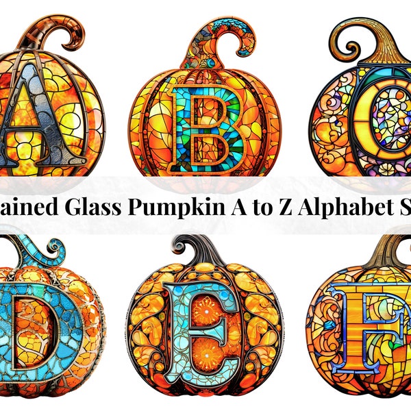 Stained Glass Alphabet Svg - Etsy