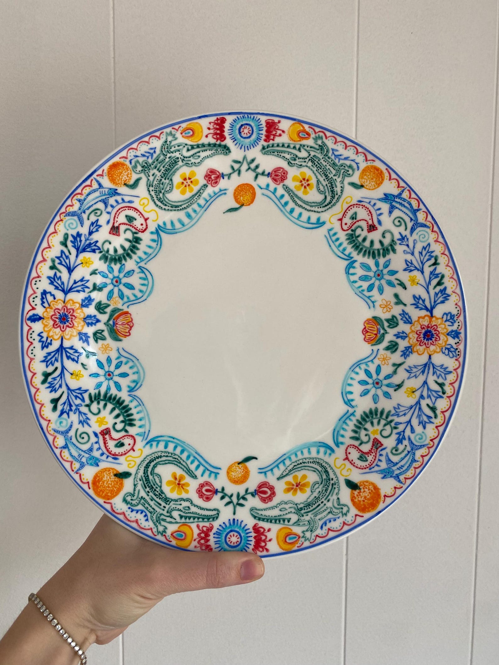 Custom Decorative Hand-painted Plate - Etsy