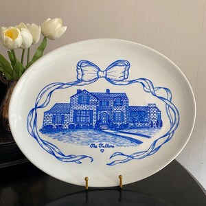 Custom Hand-painted House Platter | Homeowner, Wedding, Christmas ...