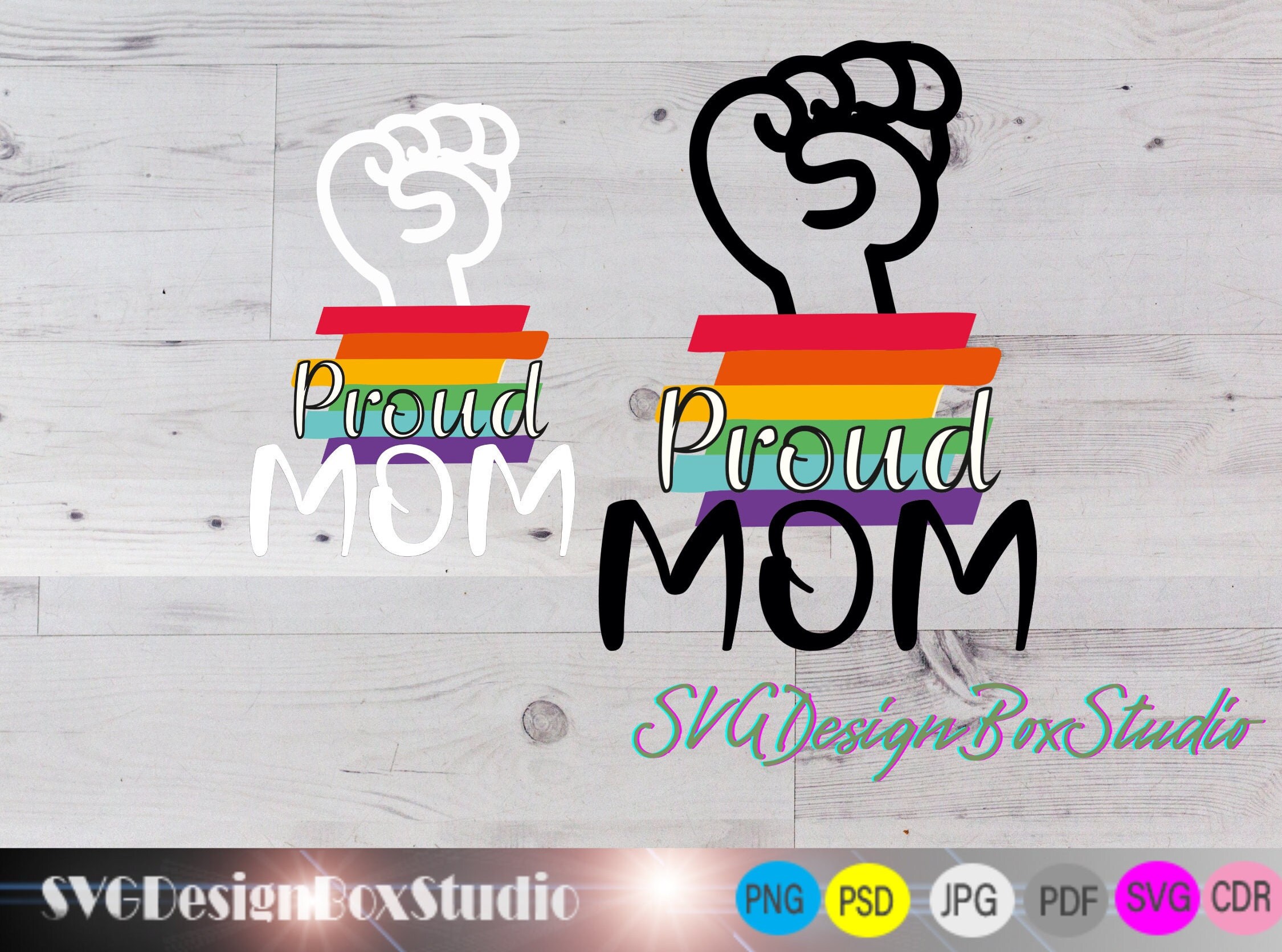 Proud Lgbtq Mom Svg, Gay Pride Mom Svg, Proud Mom Rainbow, Lgbtq Mom ...