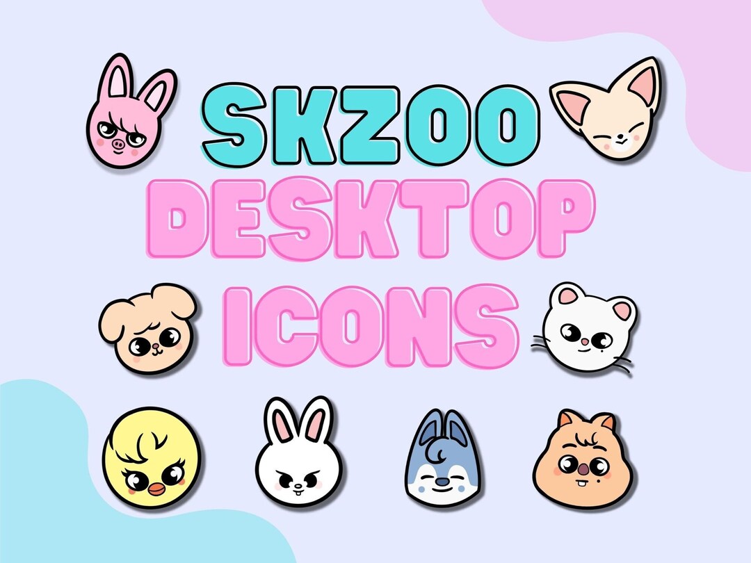 SKZOO / Stray Kids Desktop Icons and Folders Wallpapers Basic Version ...
