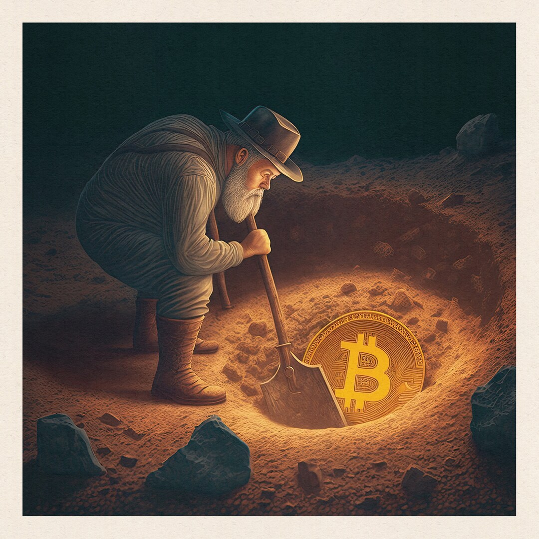 Bitcoin Archaeologist Crypto Wall Art Money Home Décor - Etsy