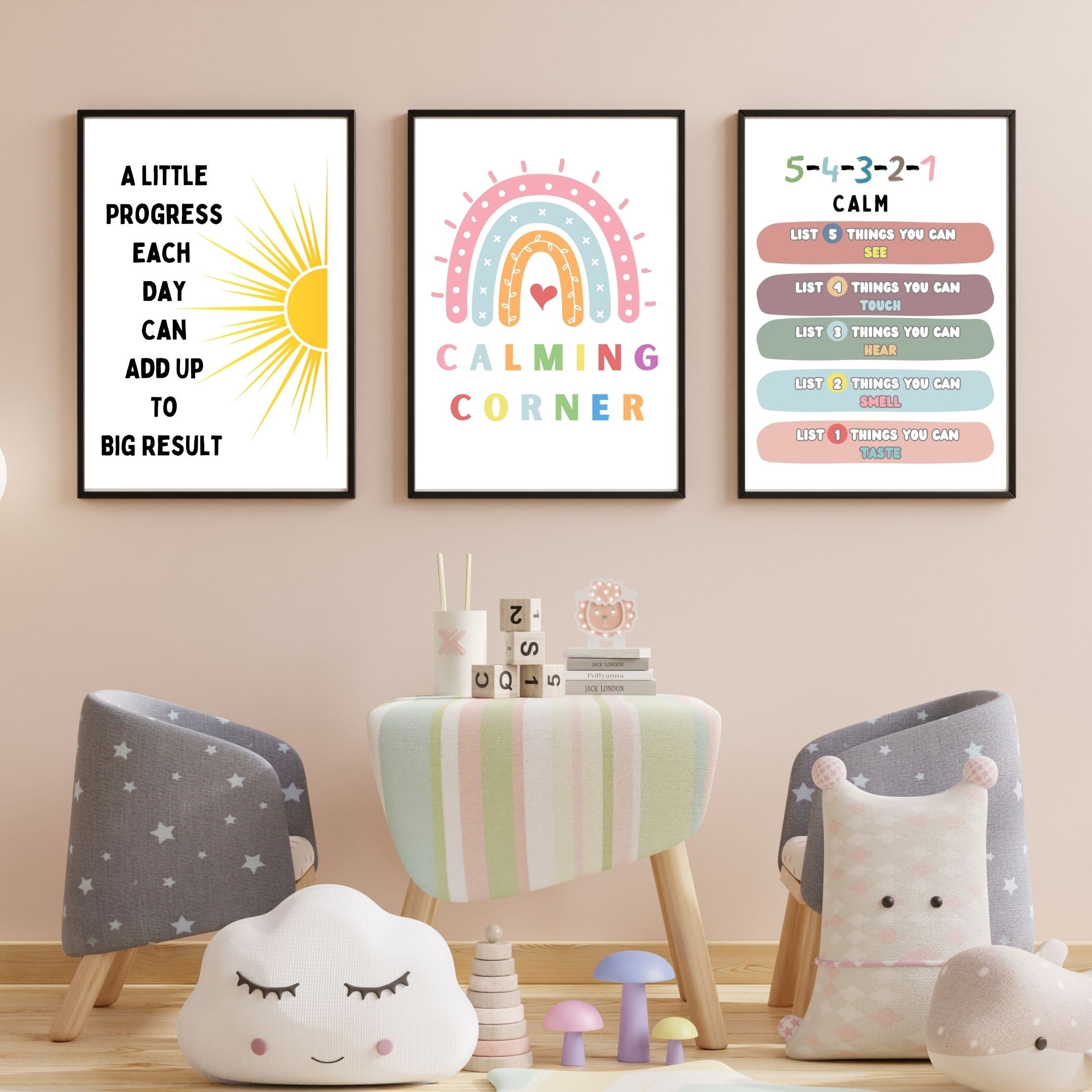 Calming Corner Sign, Boho Classroom Decor, Playroom Wall Decor ...