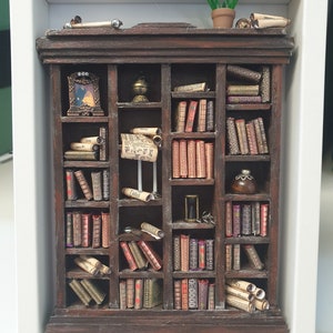 Miniature, Bookshelf, Diorama, Dnd, Dollhouse, Haunted, Spooky, Witch ...