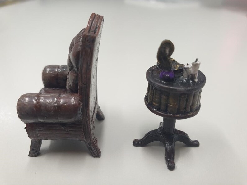 Miniature, Dollhouse, Diorama, Dnd, Cast N Play, Gothic, Library ...