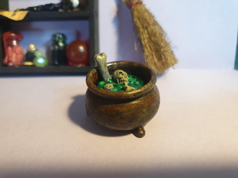 Miniature, Book Case, Diorama, Dnd, Dollhouse, Haunted, Spooky, Witch ...