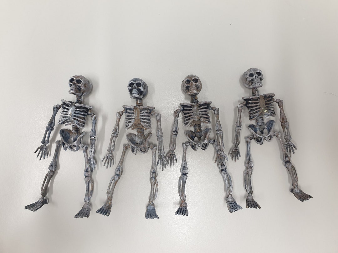 Miniature Hand Painted Skeleton, Gothic Dollhouse Diorama Supply - Etsy