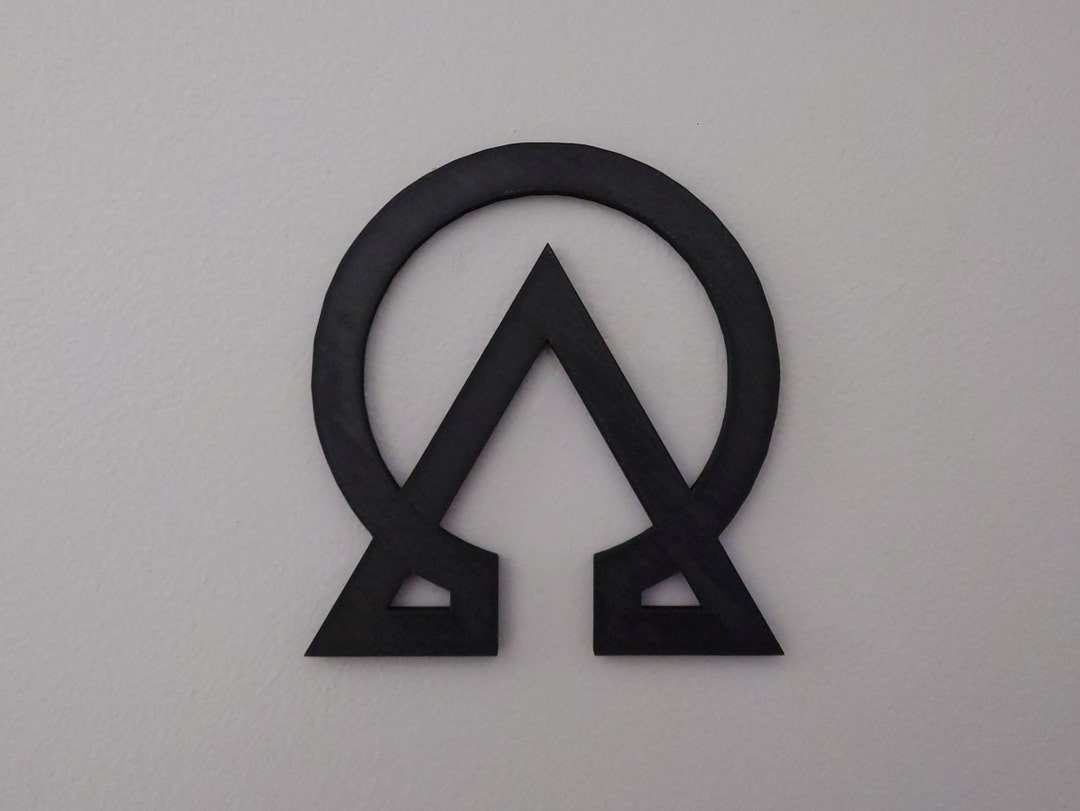 Alpha Omega Modern Geometric Wall Art - Etsy