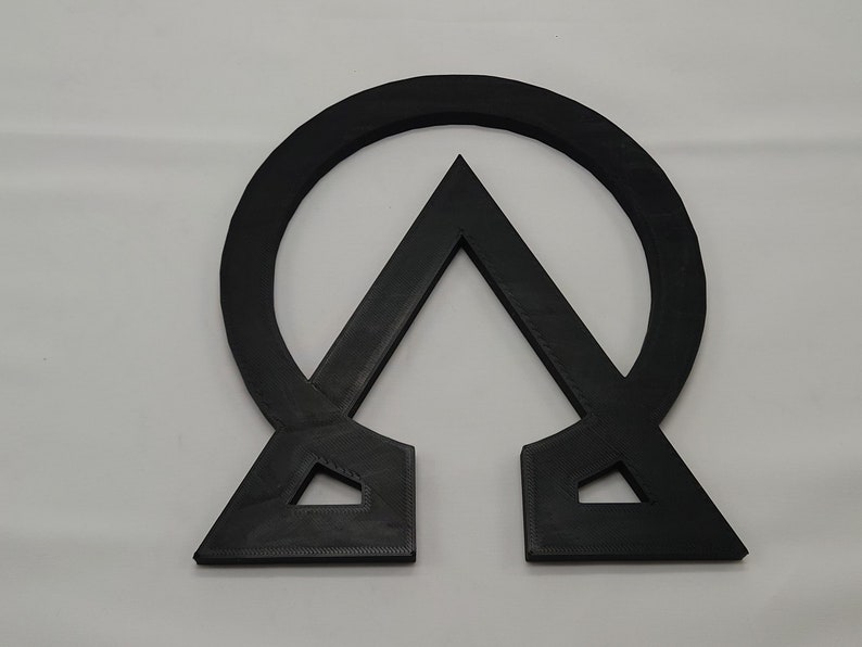 Alpha Omega Modern Geometric Wall Art - Etsy