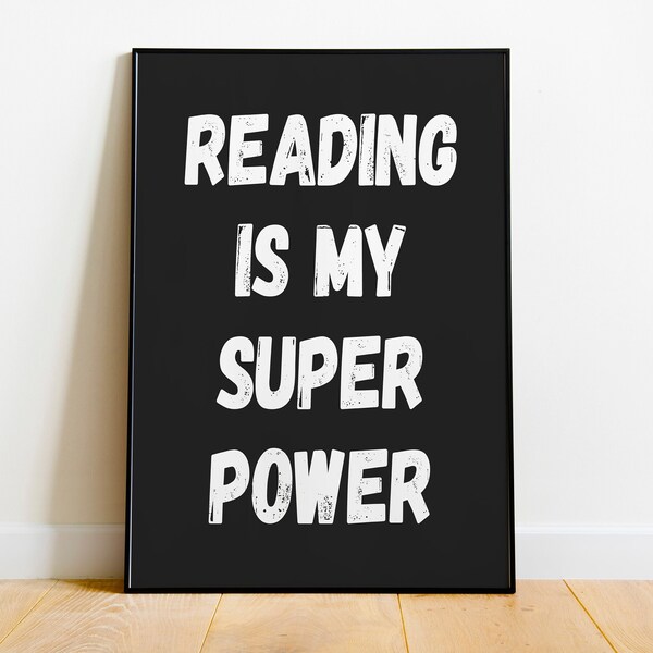 Reading is My Superpower - Etsy