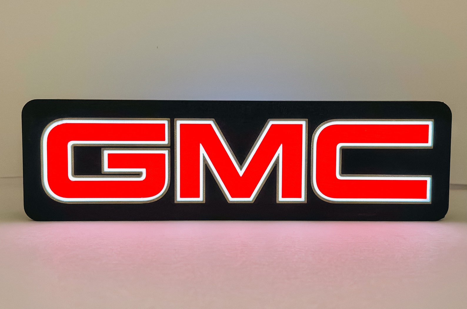 GMC Led Light up Sign Man Cave Sign Room Sign Garage Sign - Etsy