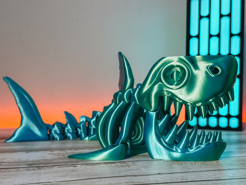 Articulated/flexible Skeleton Shark Toy, Flexi Factory Authorized ...
