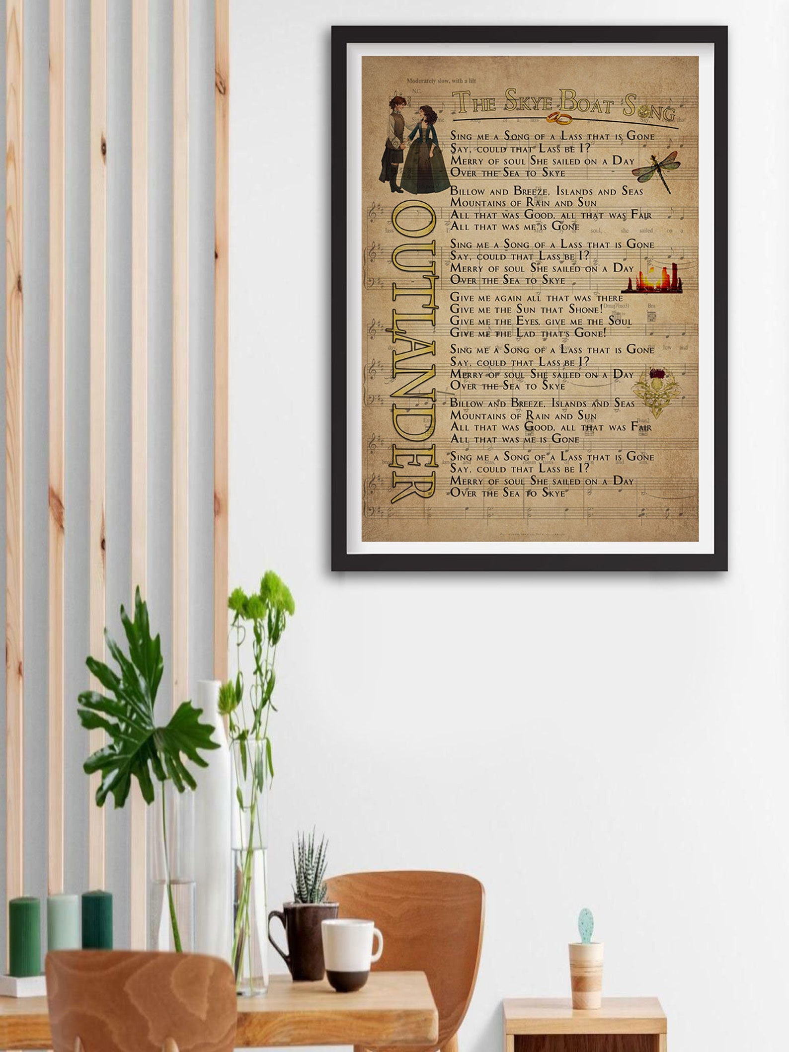 The Skye Boat Song Sing Me Outlander Poster Lyrics Song Music Lover ...