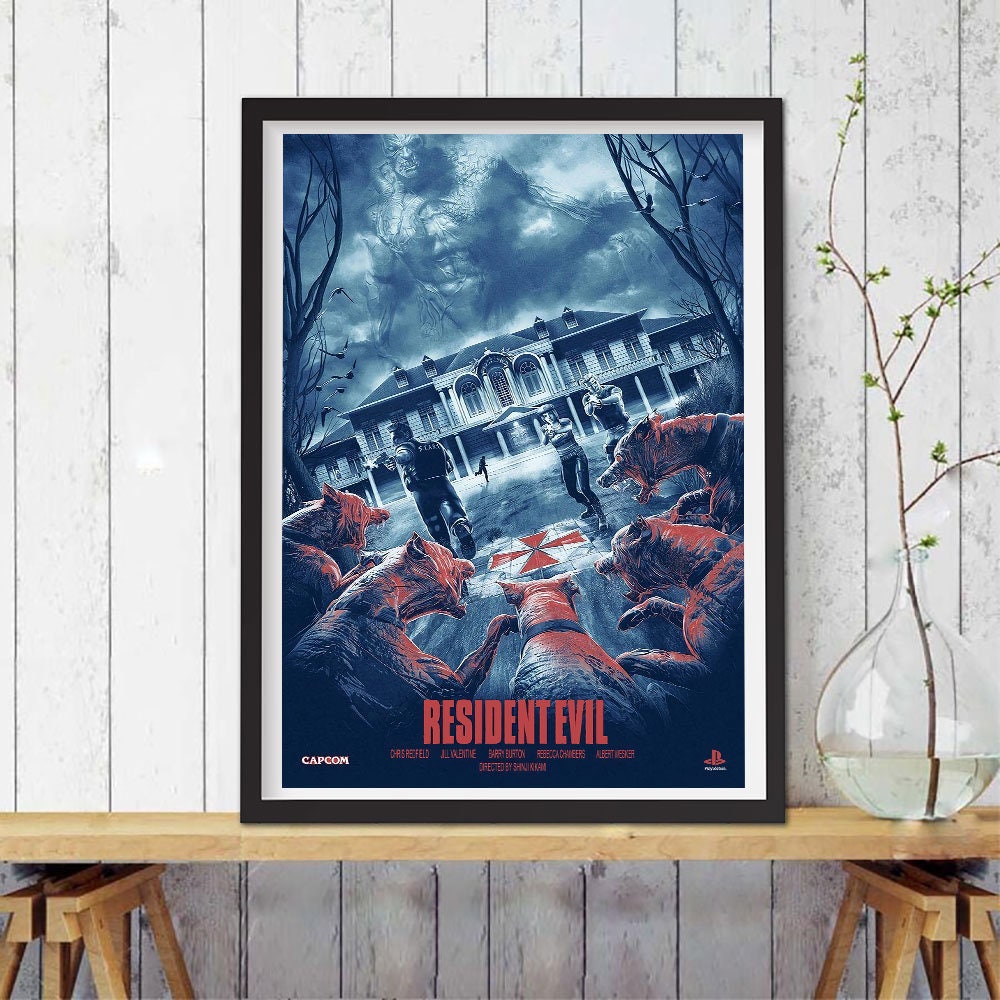 Resident Evil Poster, Resident Evil Dog Print, Resident Evil Art ...