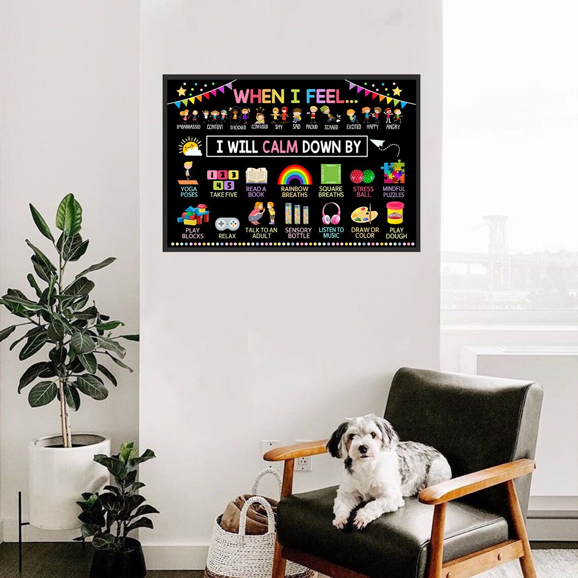 When I Feel Poster I Will Calm Down by Canvas Classroom Decor School ...