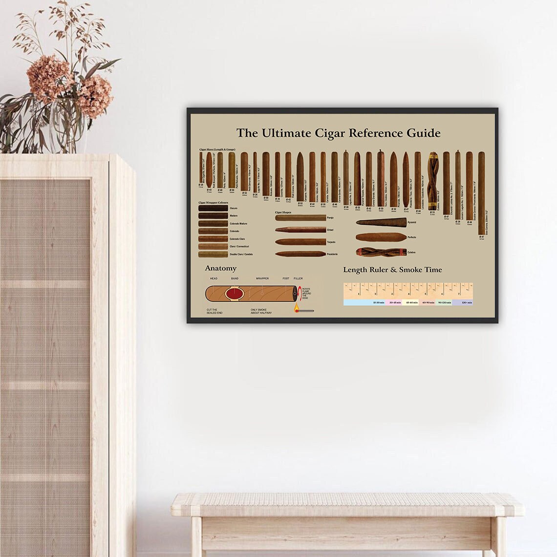 Cigar Poster Smoking Cigars Knowledge Poster Havana Tobacco & Cigar ...