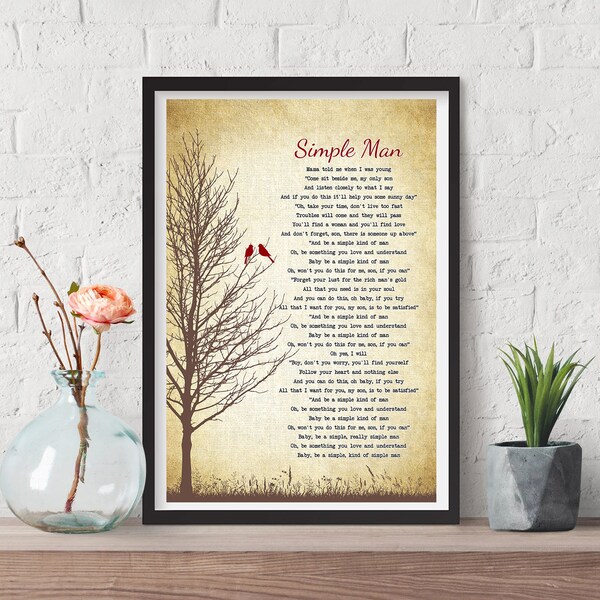 Simple Man - Etsy