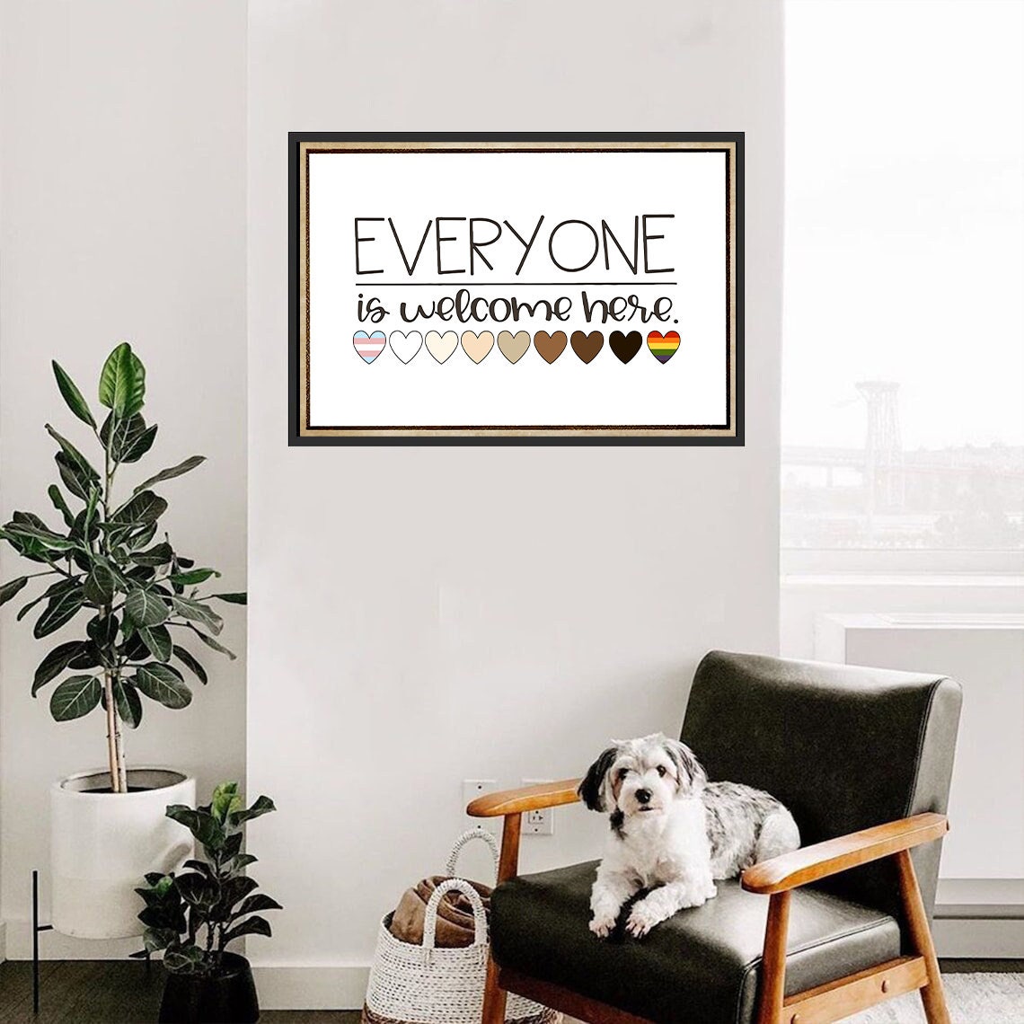 Everyone is Welcome Here Poster Diversity Poster for Classroom Pride ...