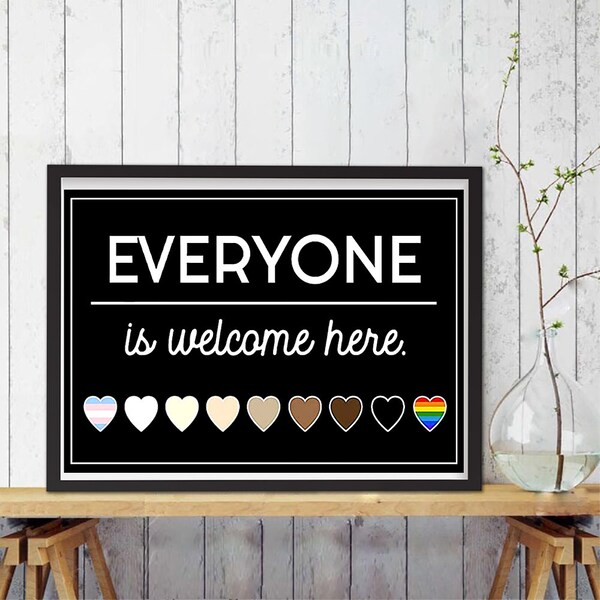 Everyone is Welcome - Etsy