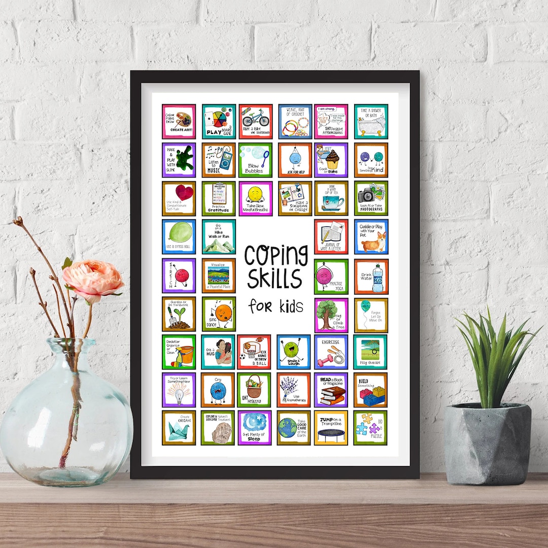Coping Skills for Kids Poster Gifts for Teacher High School - Etsy