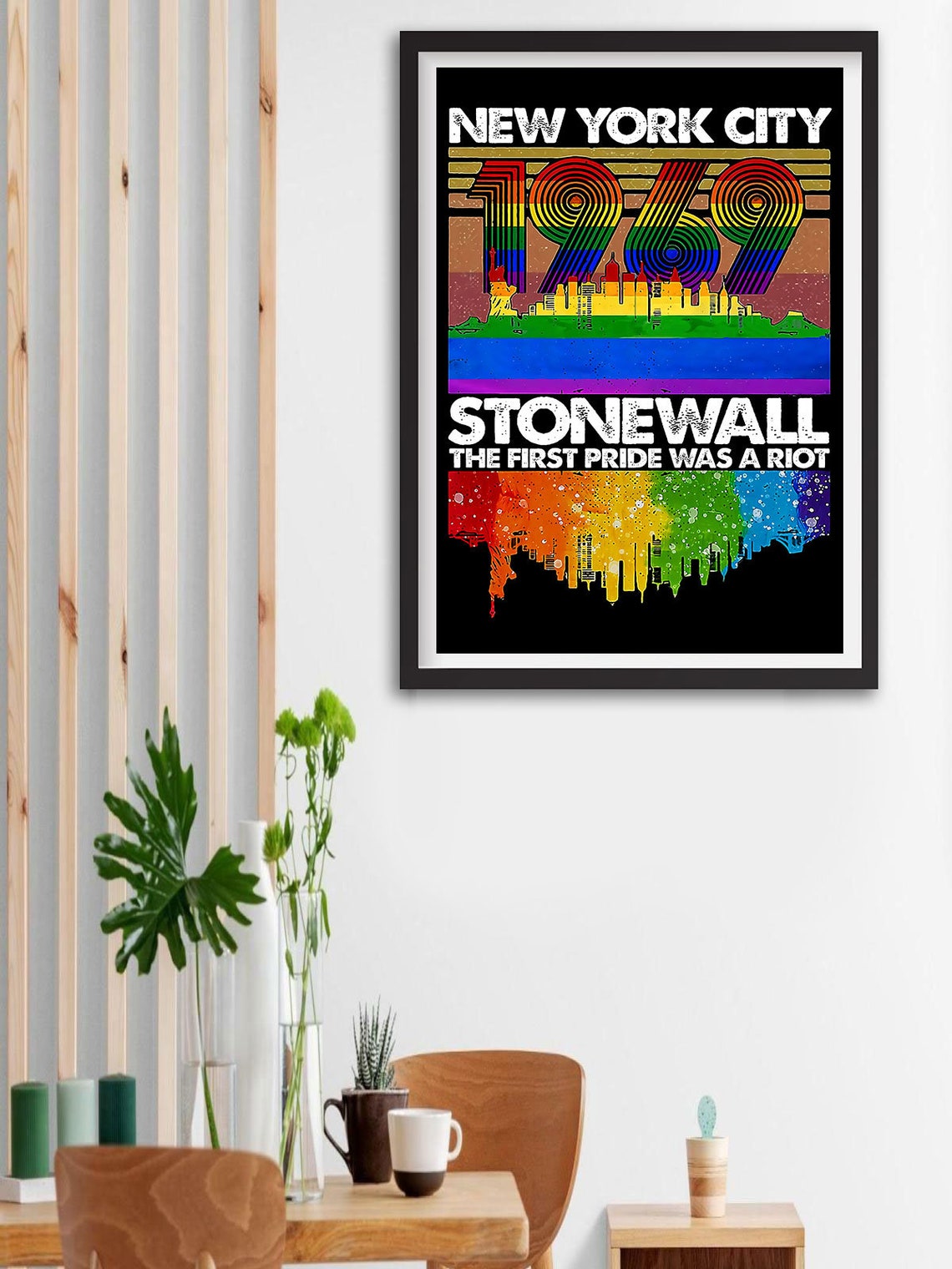 New York City 1969 Stonewall the First Pride Was A Riot Poster Tin Sign ...