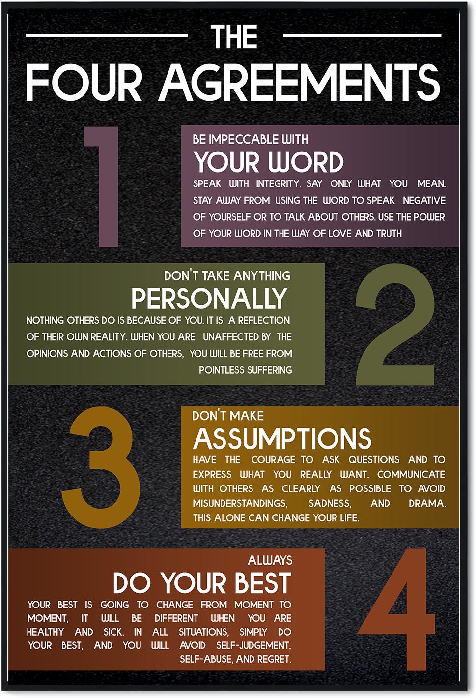The Four Agreements Poster
