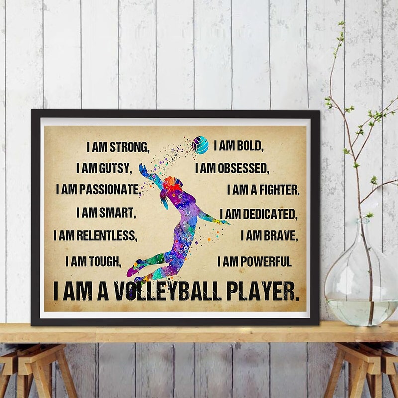 Volleyball Wall Art - Etsy
