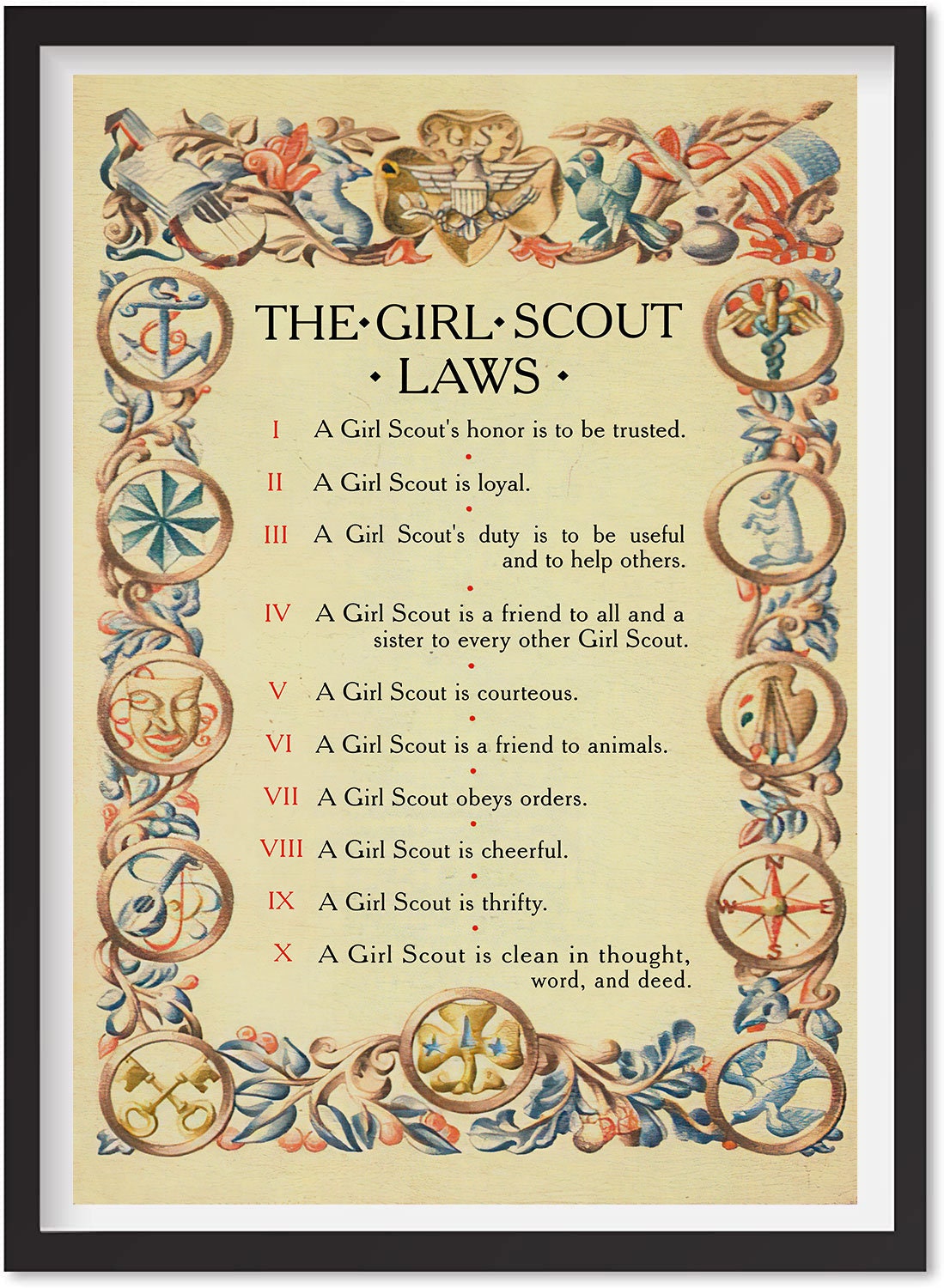The Girl Scout Law Poster, Daughter in Law Poster, Digital Prints ...